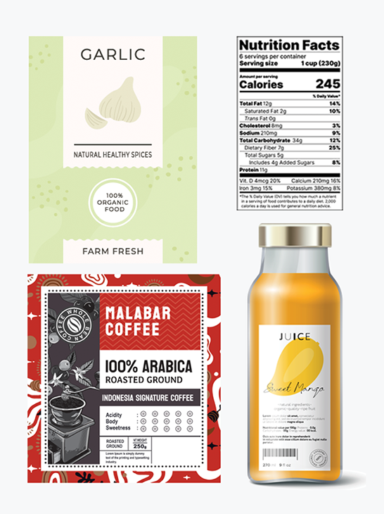 Clingon Label | Food & Beverage Labels